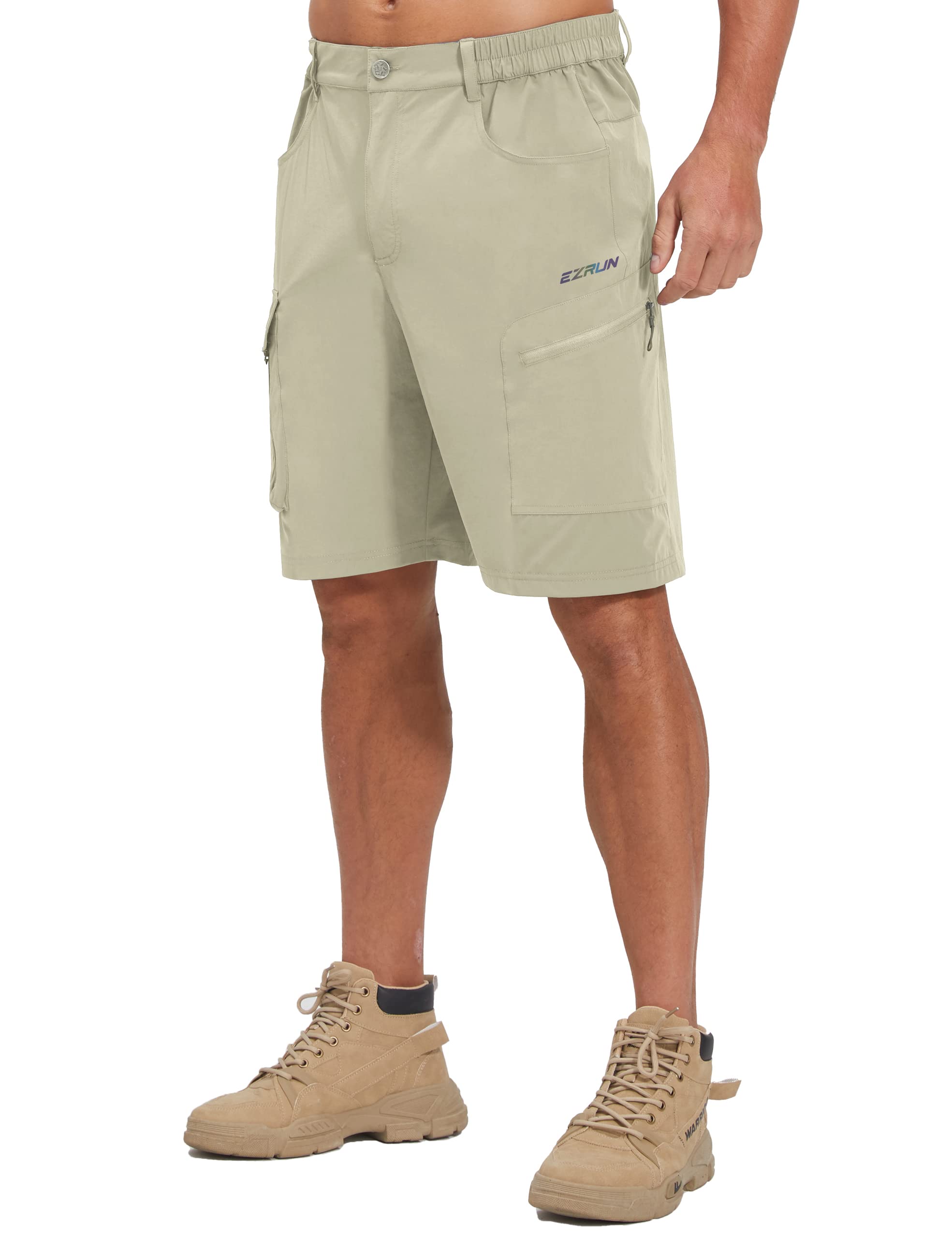 EZRUN Men's Hiking Cargo Shorts Quick Dry Golf Outdoor Work Tactical Shorts with Multi Pocket for Fishing Travel