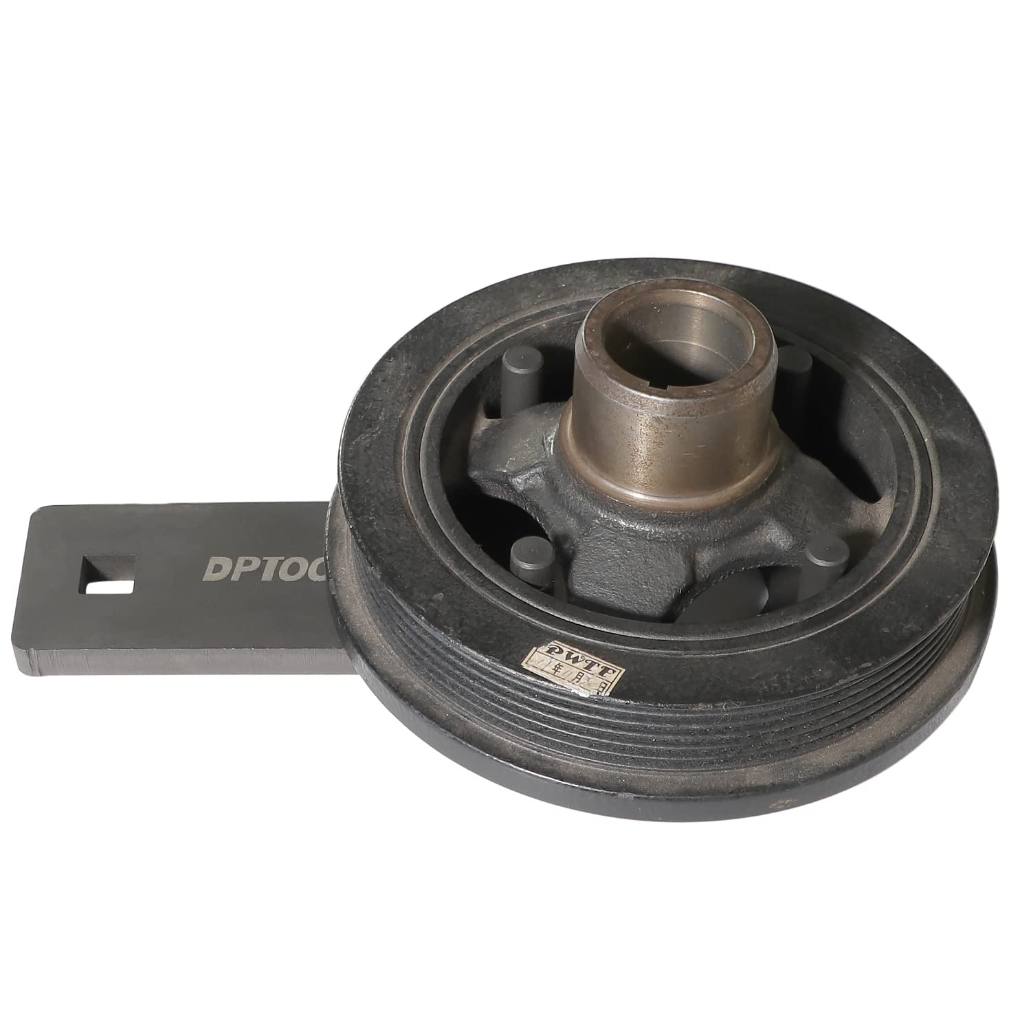 Crankshaft Wrench Crankshaft Vibration Harmonic Damper Holder Tool compatible with VW Routan Dodge Chrysler Ram 3.6L replace 10198A