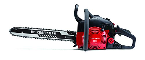 CRAFTSMAN S185 42cc 2-Cycle 18-Inch Lightweight Gas Powered Chainsaw and Automatic Chain Oiler, Liberty Red