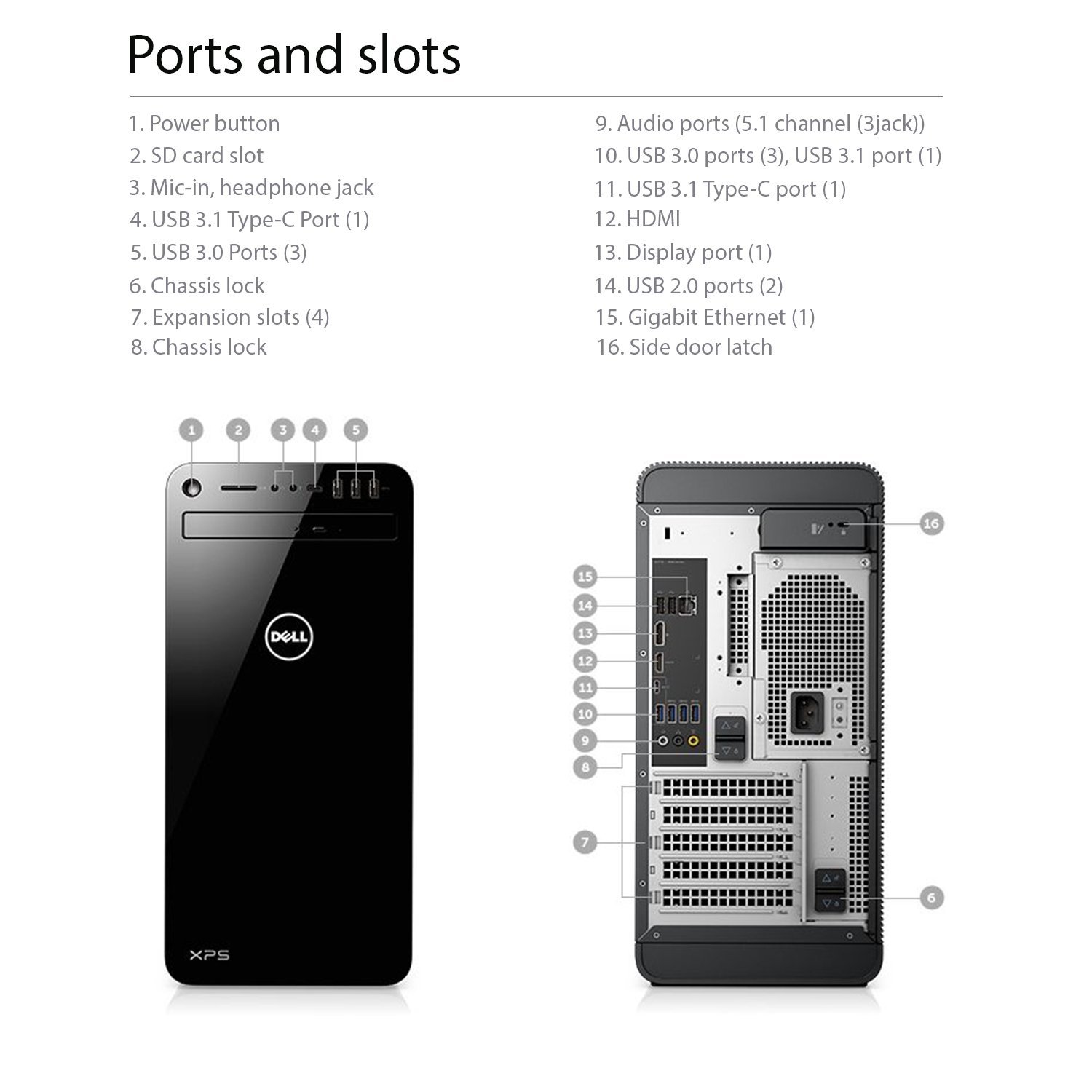 Dell XPS 8930 Tower Desktop - 8th Gen. Intel Core i7-8700 16GB DDR4 Memory, 2TB SATA Hard Drive, 4GB Nvidia GeForce GTX 1050Ti Windows 10 Black (Renewed)