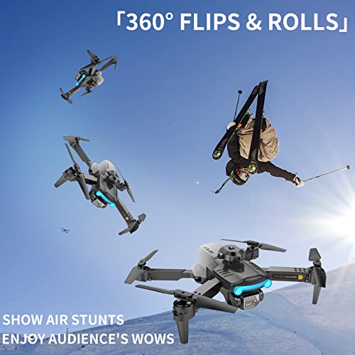 RiskOrb Drone with 1080P Dual Camera for Adults/Kids,FPV Foldable Quadcopter,Carring Bag,2 Batteries