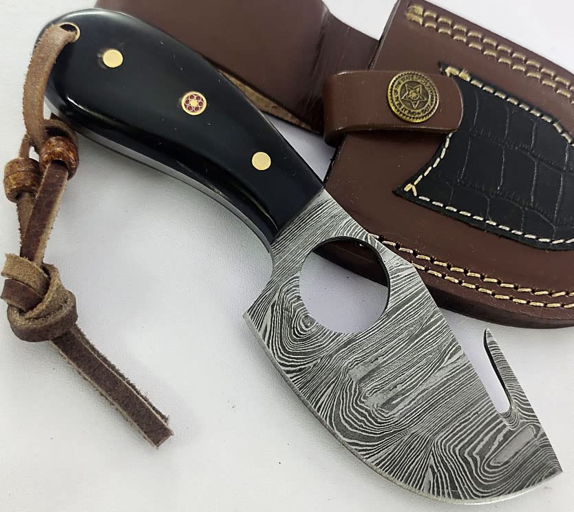 Damascus Steel Fixed Blade Knife Hunting Camping Hiking Tactical Survival Outdoor Sports For Men. SM148
