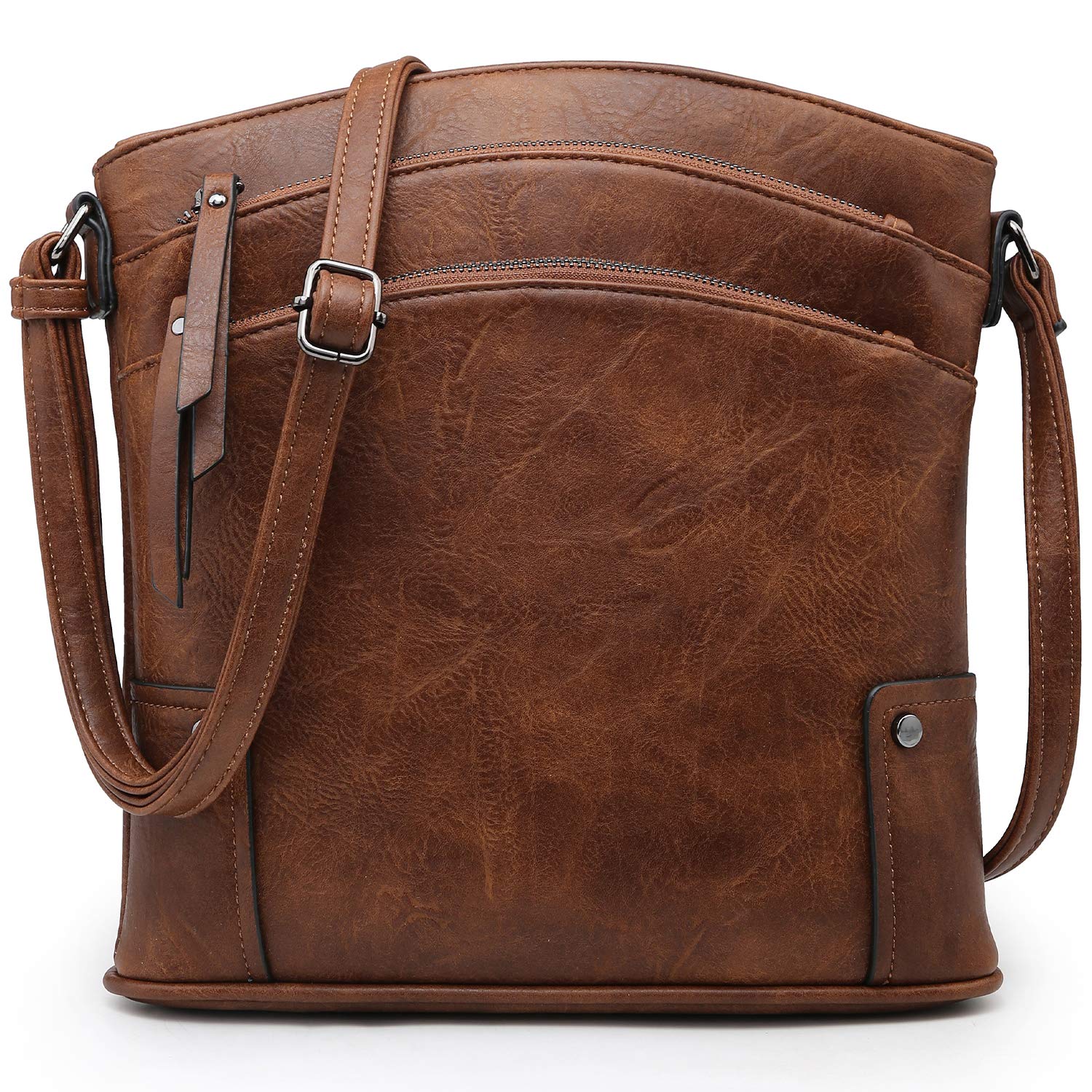 VONMAY Crossbody Bags for Women Purses Handbags Multi Pockets Shoulder Bag (Coffee)