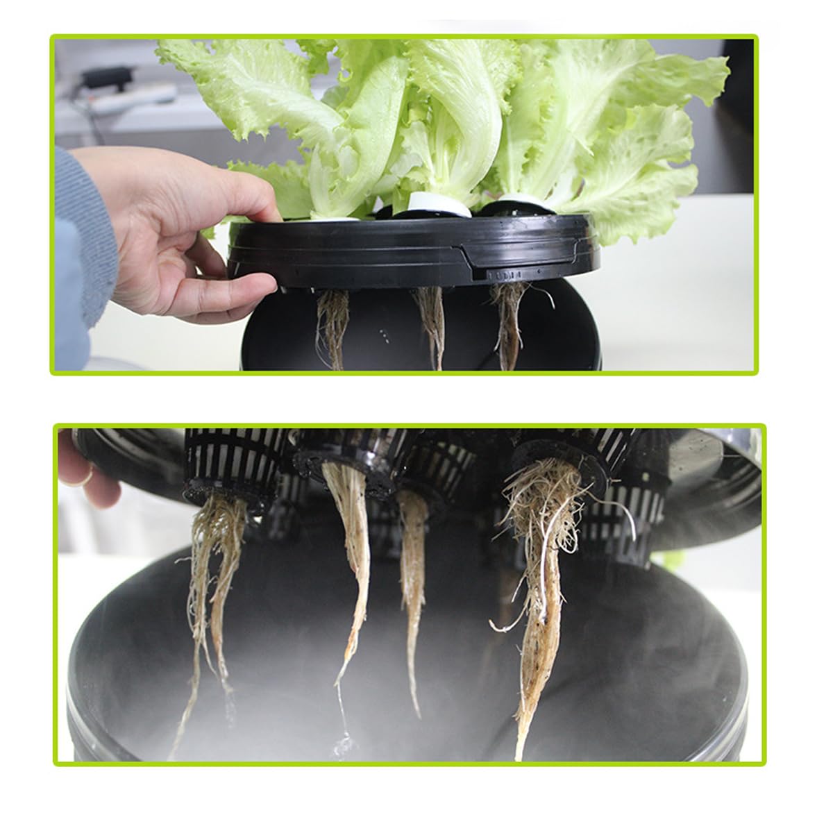 CYJZWOH Plant Nursery Pots with Humidity Dome Soft Transparent Plastic Gardening Pot Hydroponic Growing Kit, Planting Containers Cups Planter Small Starter Seed for Seedling
