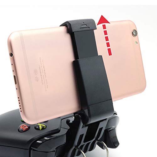 dainslef Xbox Controller Phone Mount, Controller Mobile Gaming Clip for Xbox One, Foldable Phone Holder Clamp for Xbox One/One S/Steelseries Nimbus Duo (Clip Only)