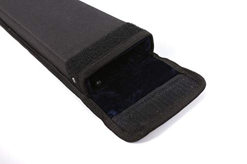 Yinfente Upright Double Bass Bow Case for One French German Bass Bow bag With Shoulder Strap (Black)