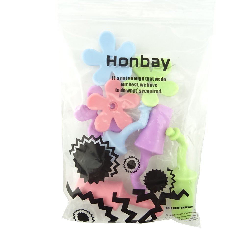 Honbay Multi-Purpose Silicone Wine Stopper Sunflower Shape Wine Bottle Stopper Perfect for Wine Champagne Beverage Beer and so on (4 PCS Set)