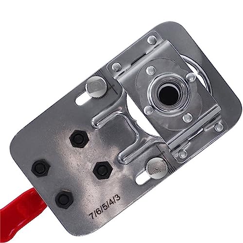 Concealed Hinge Jig with Clamp Drilling Guide Hole Locator Kits Hinge Punching Tool for Cabinet Door Hinges Inset Stainless Steel Opening Locator