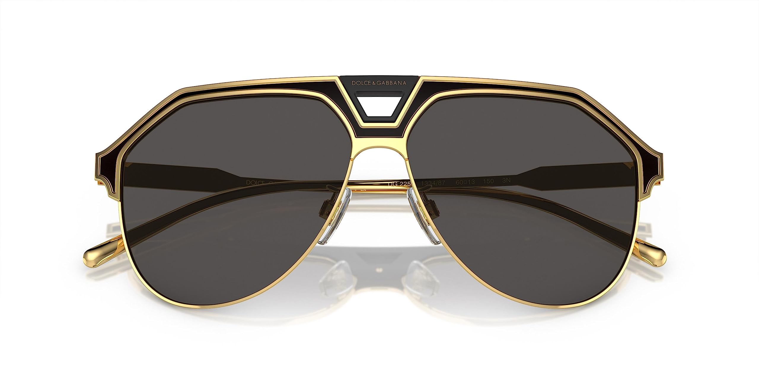 Dolce & Gabbana DG2257 Gold/Black/Gold/Black/Grey One Size