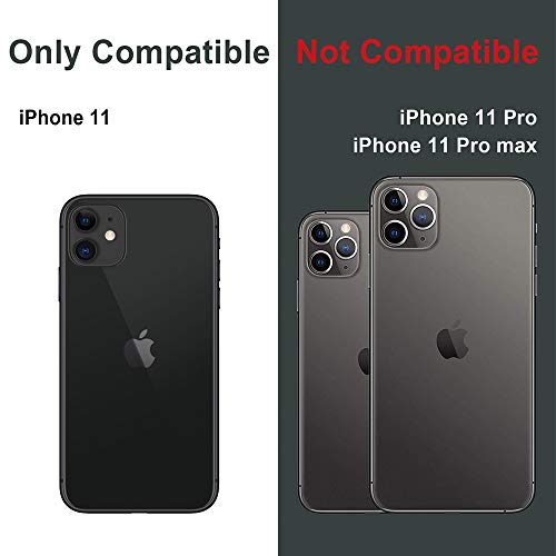 TORU MX Slim for iPhone 11 Magnetic Case, Compatible with Magsafe, Hybrid Transparent HD Clear Case with Crossbody Strap, Scratch Resistant, Air Bumper Shock-Absorbing Corners - Clear