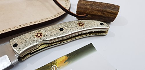Custom Handmade D2 Steel White Copper Engraved Folding Knife.- Sword/Chef Kitchen Knife/Dagger/Full Tang/Bowie/Axe/Kukri/Knives Accessories/Survival/Hunting/Skinner