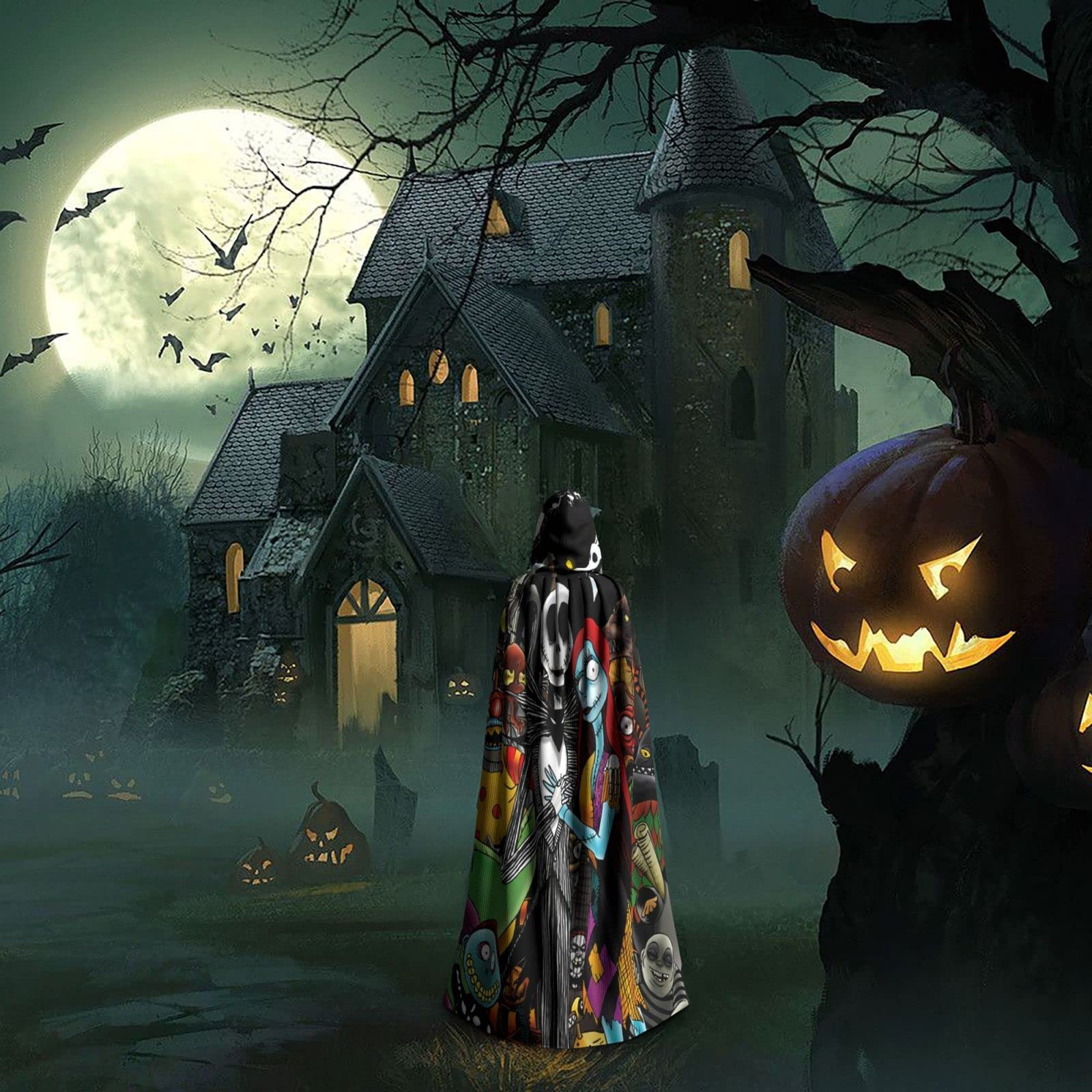 Christmas Hooded Cloak Cape for Halloween Cosplay Costumes Unisex