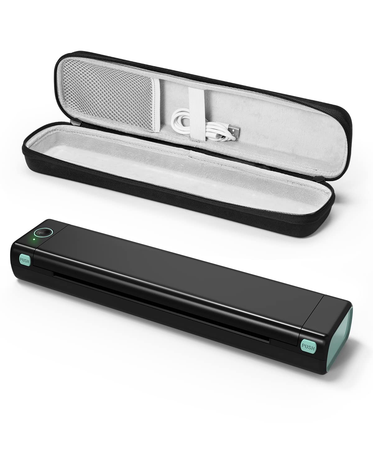 Phomemo Portable Printer - Portable Printer Wireless for Travel Compatible with iOS and Android & Laptop, Mini Bluetooth Mobile Printer, Thermal Printer with 1 Case & 100 Sheets Thermal Papers