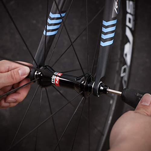 CyclingDeal Bike Bicycle Wheel Hub Non Quick Release Lock Skewers Set 5mm - Prevent Removing Wheels by Hands - for Road Bikes