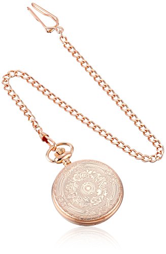 Charles-Hubert, Paris Rose Gold-Plated Mechanical Pocket Watch
