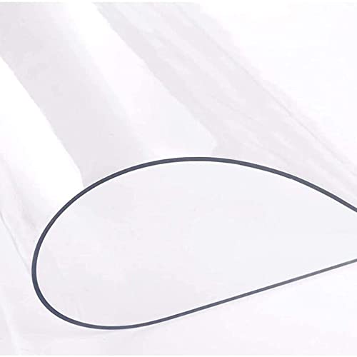 Clear PVC Desk Chair Mat Transparent Plastic Runner Rugs for Hardwood Floors/Carpet Protector, Large Office Chair Mat for Floor Protection,1.5mm Thick,60/80/95/100/115/120/135/140/150/155/160cm Wide,