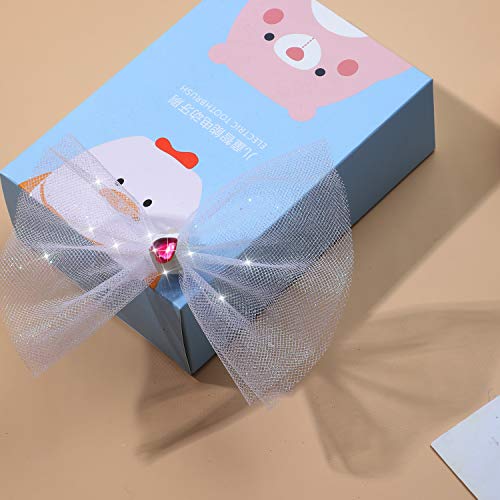 Senkary Glitter Tulle Roll Sparkling Tulle Ribbon Fabric Tulle Spool for Wedding Decoration Gift Wrapping, 6 Inch by 25 Yards (White)