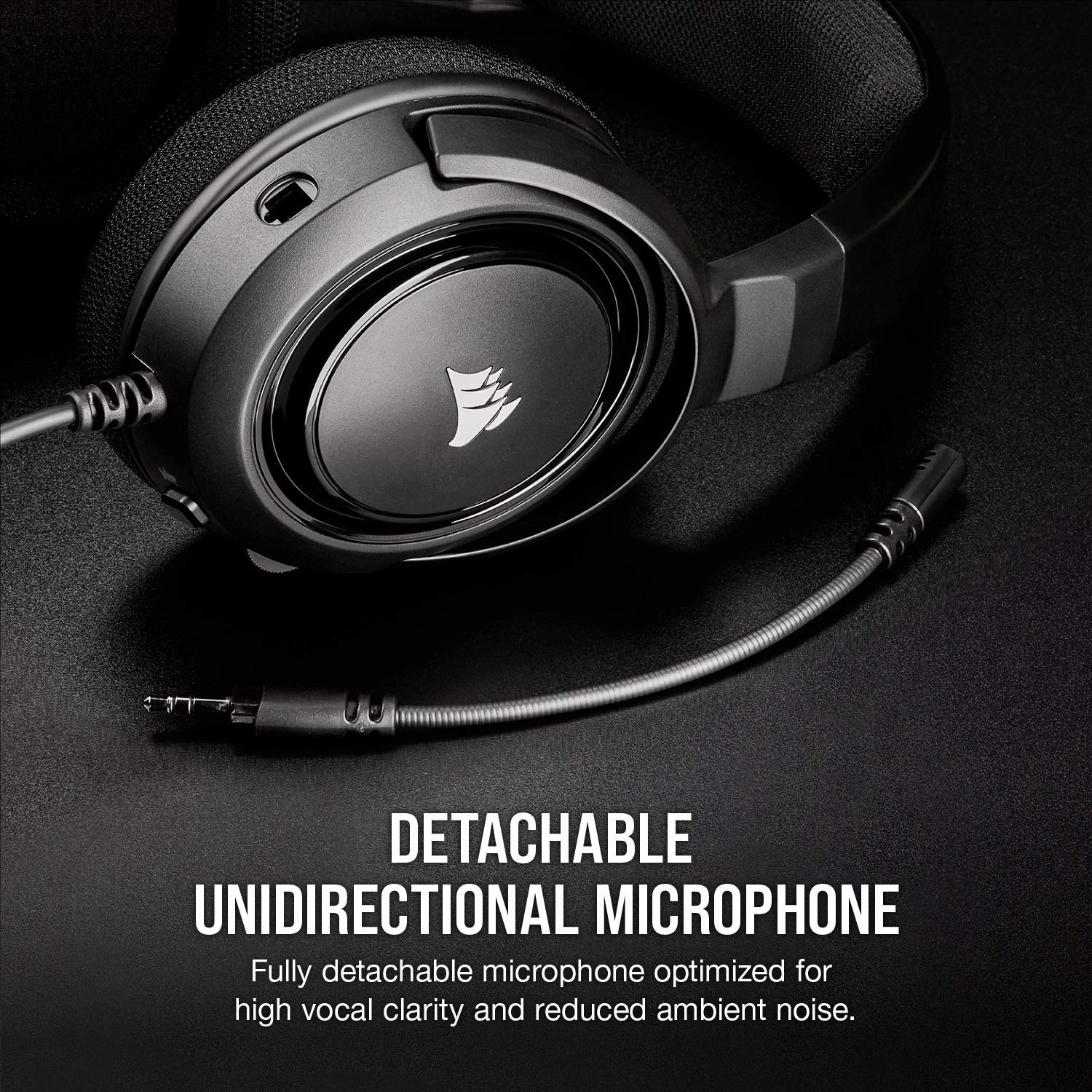 Corsair HS45-7.1 Virtual Surround Sound Gaming Headset w/USB DAC - Memory Foam Earcups - Discord Certified - Works with PC, Xbox Series X, Xbox Series S, PS5, PS4, Nintendo Switch - Carbon (Renewed)