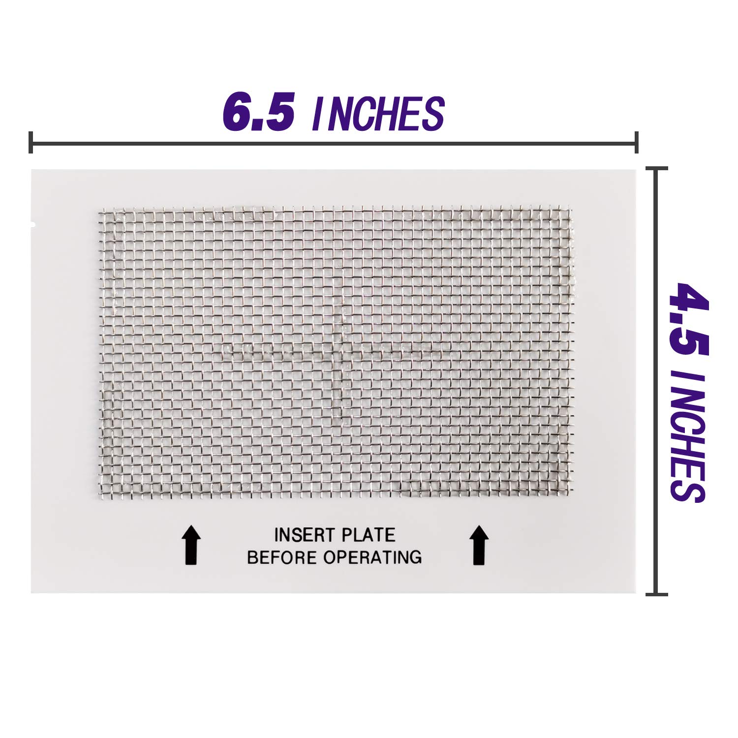 LUFUTATECH Universal Ceramic Ozone Plates for Generic Ozone Generators Washable Purification Air Purifier, 6.5" x 4.5" Inches Replacement Ozone Plates (3 Pack)