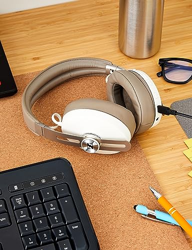 Sennheiser Momentum 3 Wireless Noise Cancelling Headphones with Alexa built-in, Auto On/Off, Smart Pause Functionality and Smart Control App, Sandy White