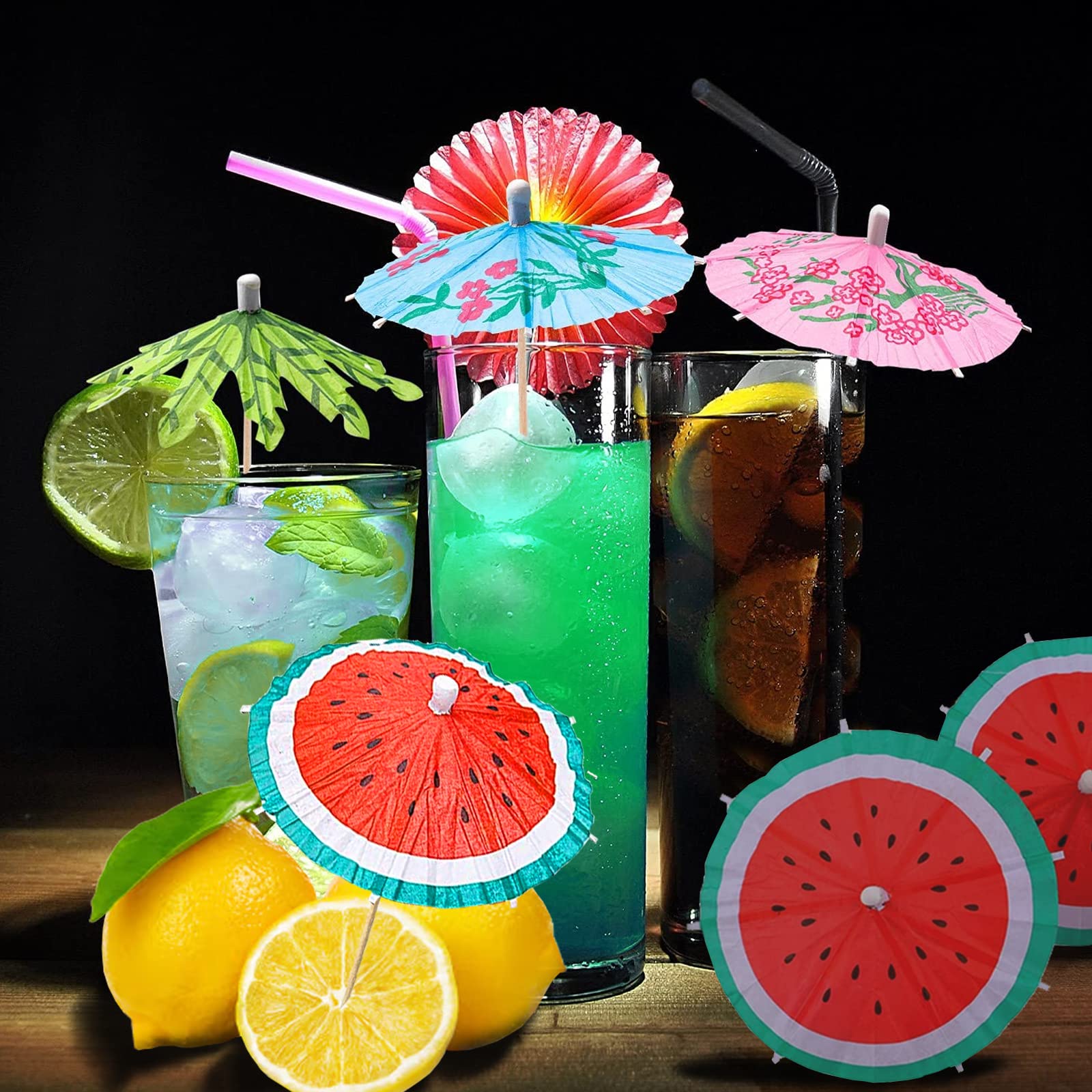 Drink Umbrella,50Pcs Cocktail Umbrella,Cupcake/Fruit Plate/Cocktail Decor Mini Umbrellas For Drinks,Paper Umbrella Drink Decor.