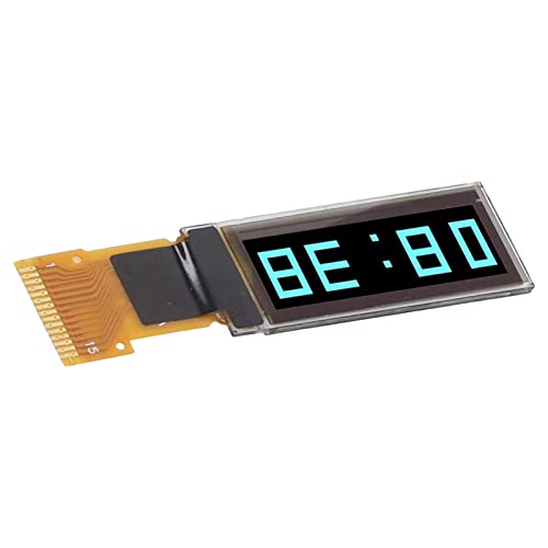 Display Screen, 15 Pin 4 Pcs Bright Low Power Consumption 0.91in Display Module for DIY(Blue)