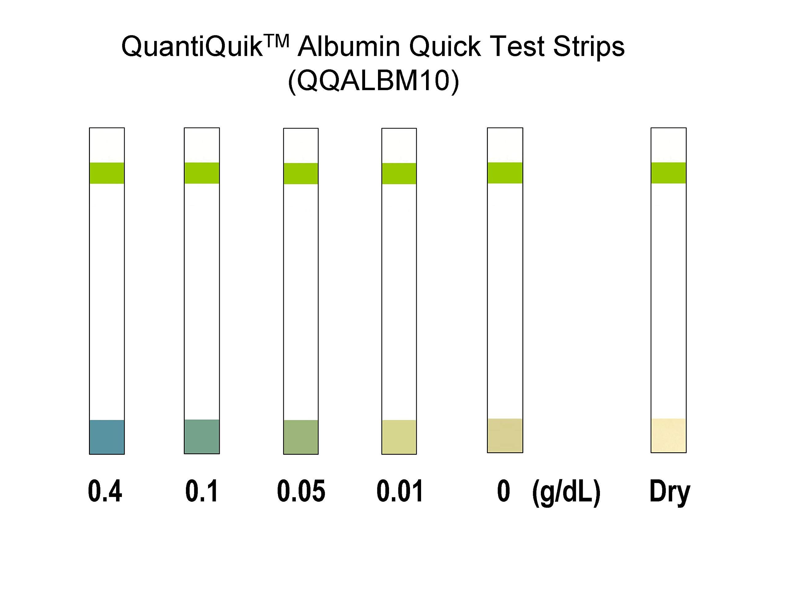 QuantiQuik Albumin Quick Test Strips (10 Strips)