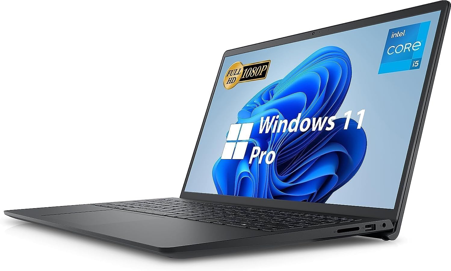 DELL 2023 Inspiron 15 Business Laptop, 15.6" 1920x1080 FHD, Intel i5-1135G7 2.4 GHz, 16GB, 512GB SSD Intel Iris Xe Graphics,Webcam, WiFi,Bluetooth, Carbon Black, Win 11 Pro