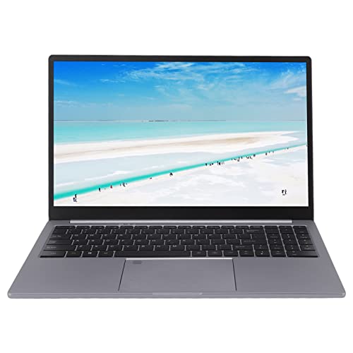 Gaeirt Computer Laptop, DDR4 2666MHz 4GB and 128GB 4800mAh Battery 15.5in Laptop Space Gray 15.5in HD IPS Screen for Work(#2)