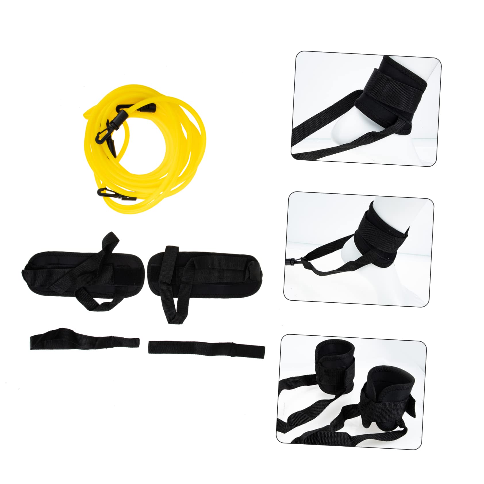 GAFOKI 2 Sets Swimming Training Belt Workout Belt for Men Yoga Accessories Exercise Accessories Swim Tether Stationary Exercises Resistance Rope Exercise Bands Resistance Men Ankle Straps