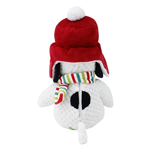 DanDee Peanuts | 12” Singing and Light Up Animated Holiday Snoopy | Officially Licensed Collectible Plush, White