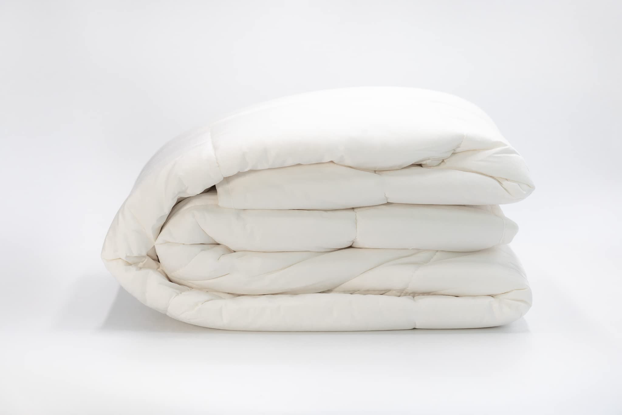 OrganicTextiles All-Natural Australian Wool Mattress Pad with 100% Organic Cotton Cover (Cal King),Cool and Breathable,Soft & Luxurious,Baffle Box Stitching,Temperature Regulation,Machine Washable
