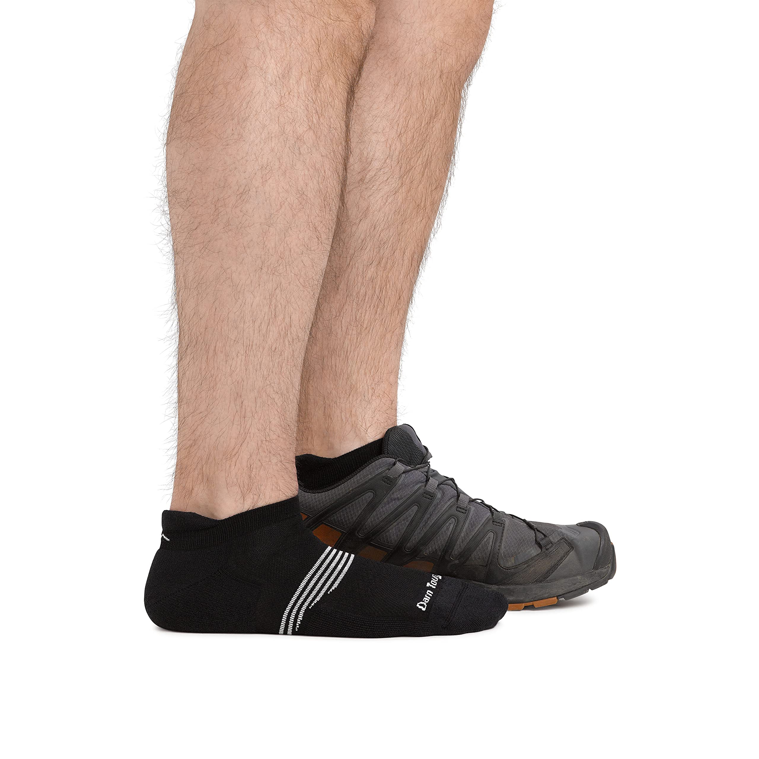 Darn Tough Men's Element No Show Tab Lightweight with Cushion Running Sock (Style 1101) - Cobalt, Medium