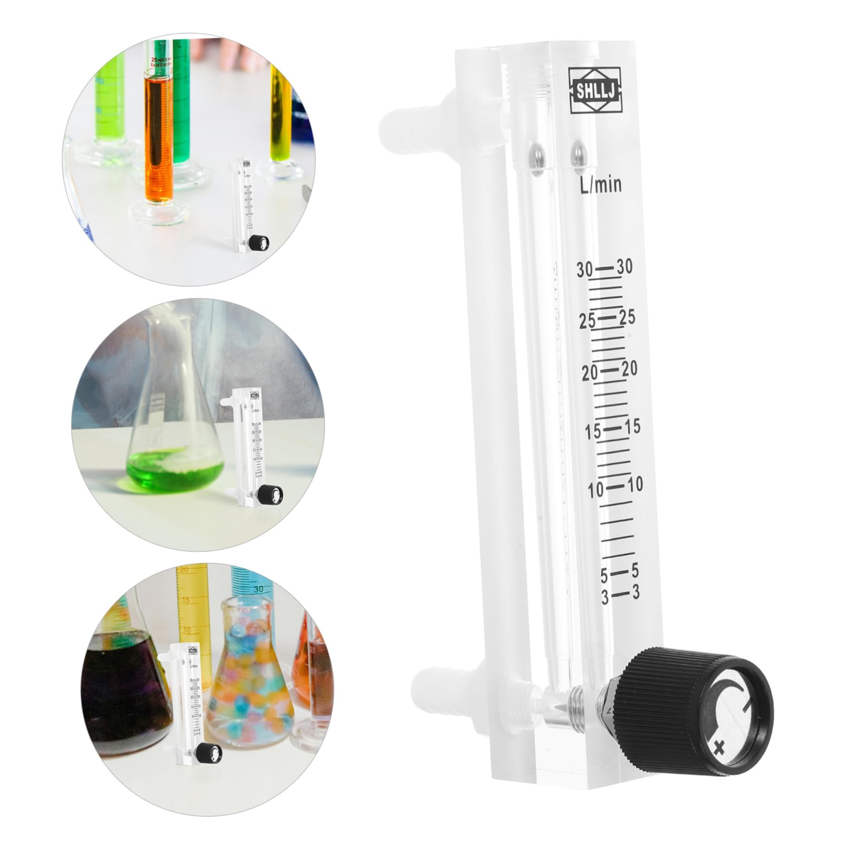 GLEAVI Barometer Air Flow Meter Regulator Argon Tube Flowmeter Control Valve for Gas Meter Flow Meter for Argon Gas Air Flow Tool Air Flow Control Valve Adjustable Gas Flowmeter Brass