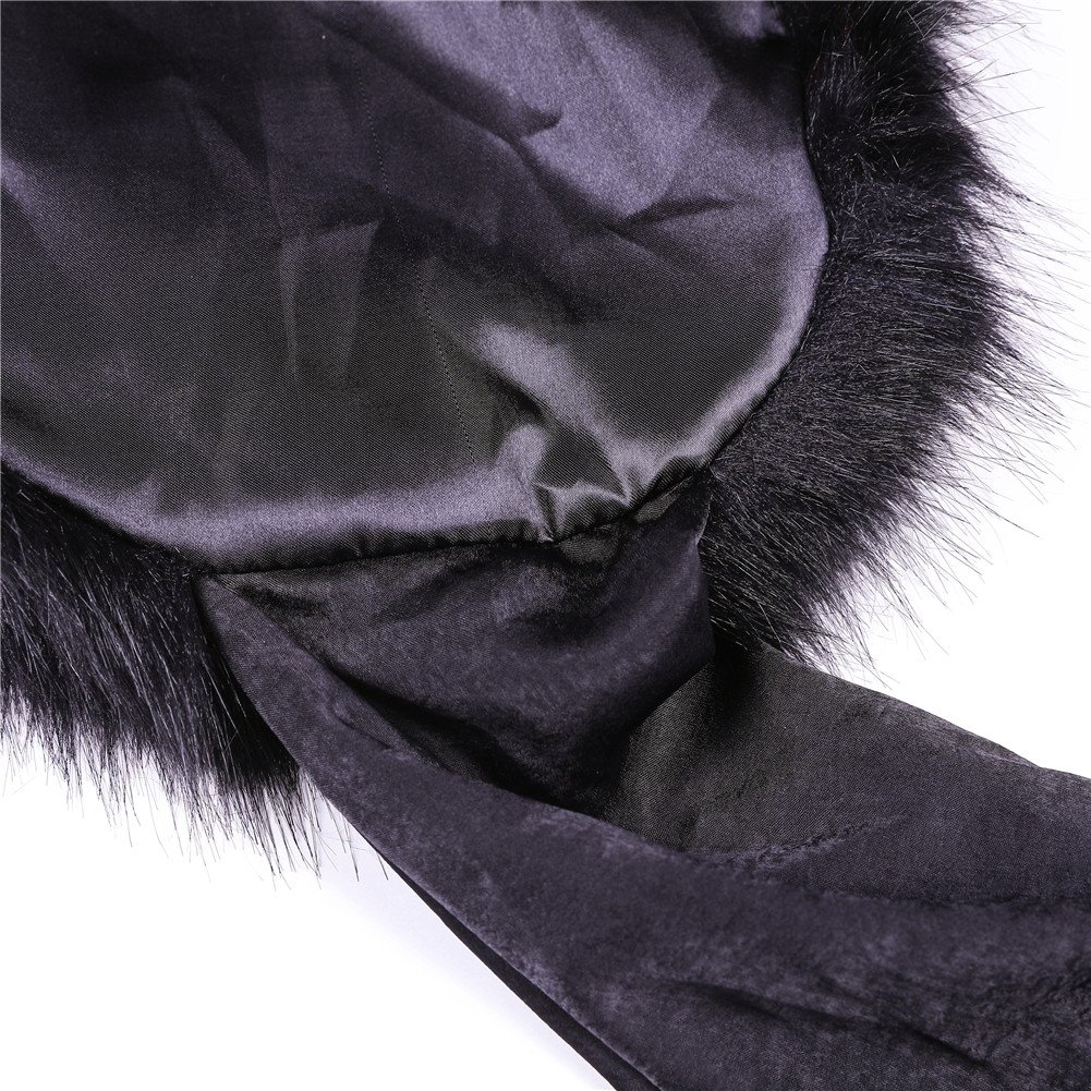 Dikoaina Faux Fur Wrap Shawl Collar Scarf Cape with Satin Bowknot for Bridal Wedding Evening 1920s Party