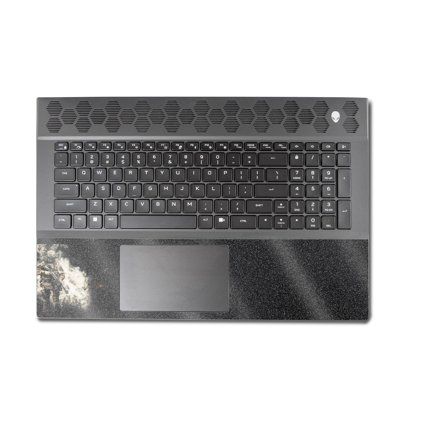 MightySkins Glossy Glitter Skin Compatible with Alienware M18 R1 (2023) Full Wrap Kit - Fighting On | Protective, Durable High-Gloss Glitter Finish | Easy to Apply & Change Styles | Made in The USA