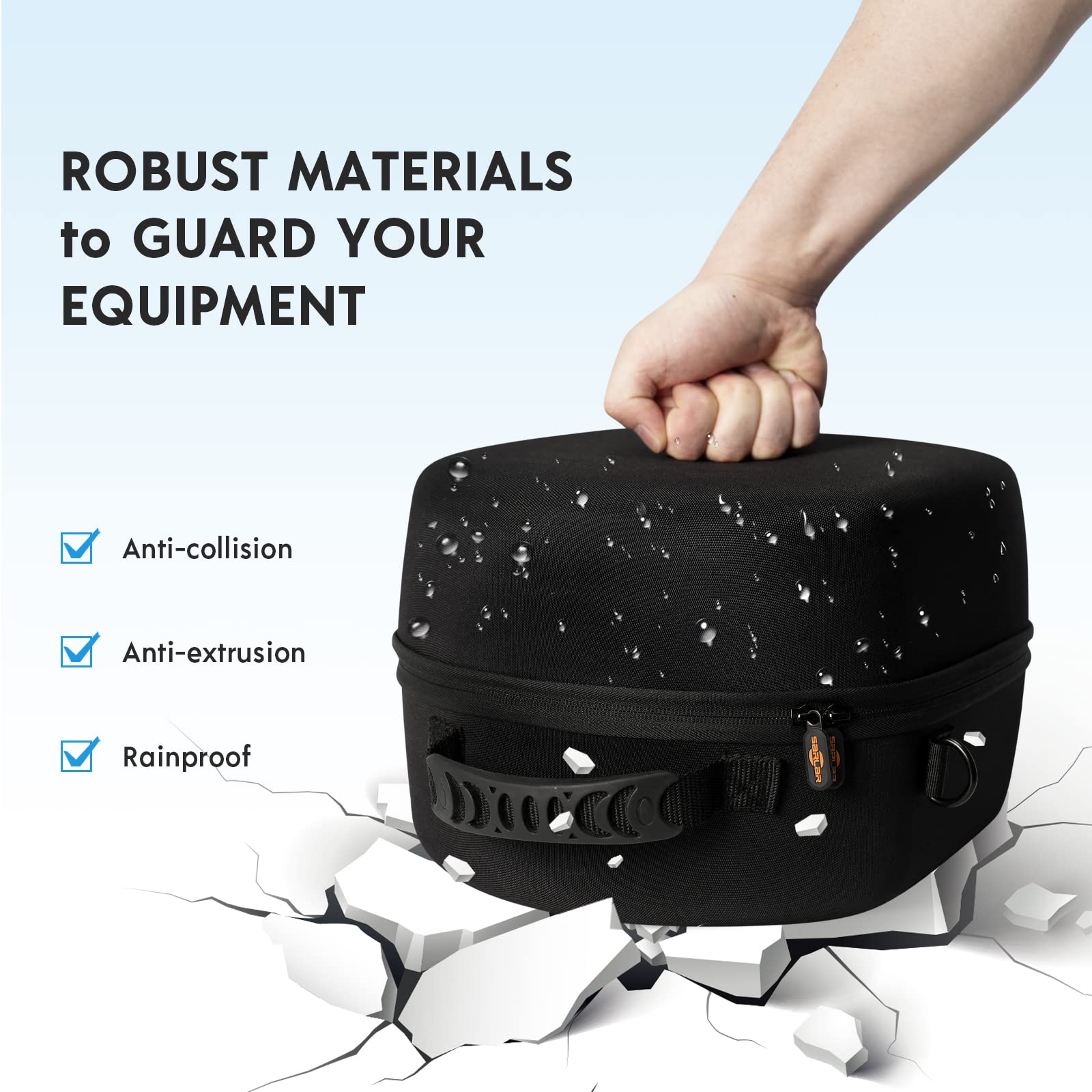 GAGITERVR Large Hard Carrying Case Compatible with Meta Quest 2/Quest 3 Headset and Accessories, Travel Case with Customizable Foam Fits Controller and Other Accessories