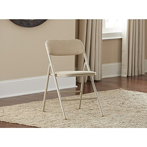 Cosco Folding Table and 5-piece Chairs Set Heavy-Duty Tubular Steel Frames