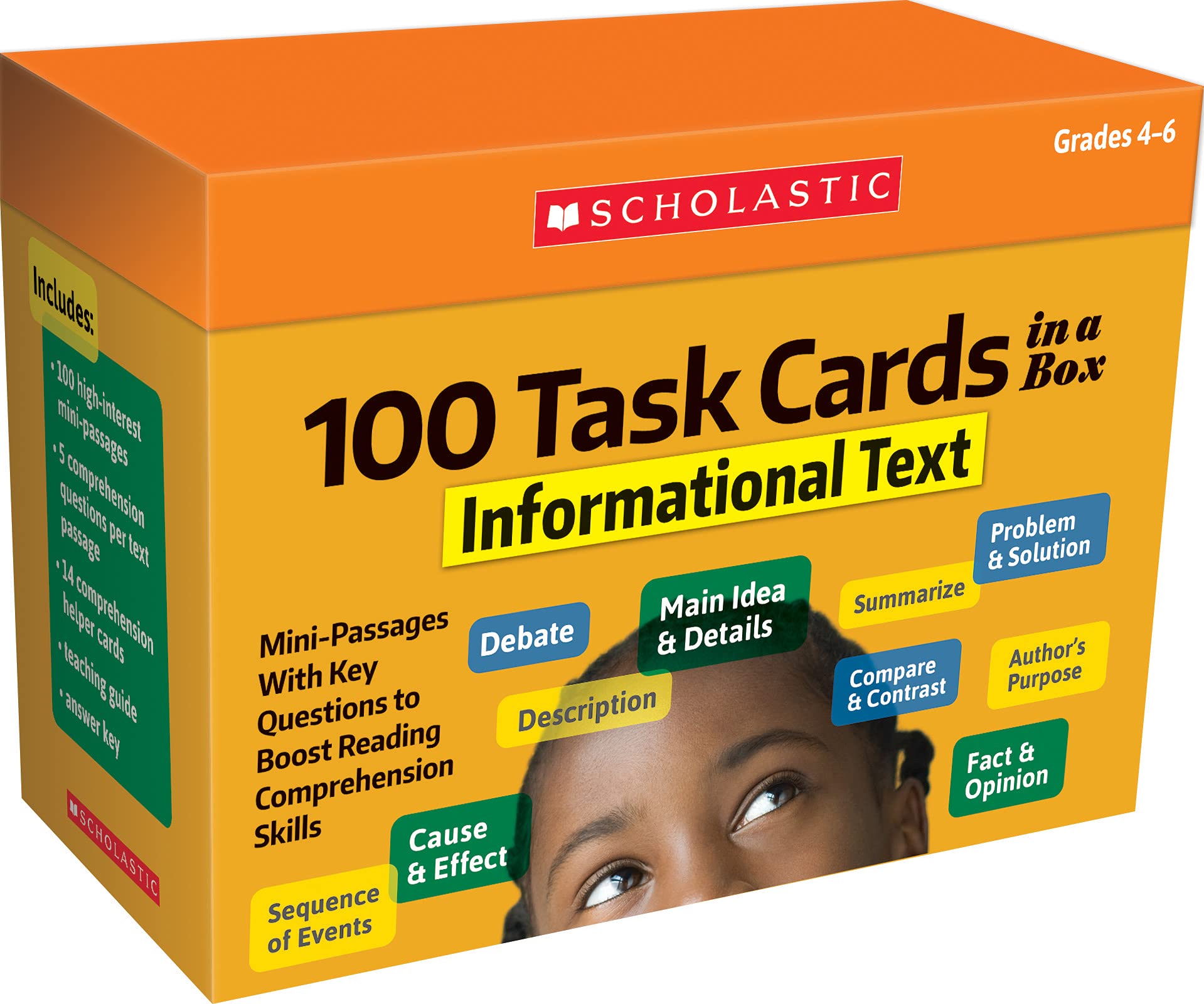 Scholastic 100 Task Cards in a Box: Informational Text
