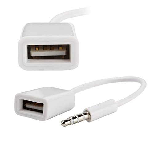 Ronyme 4X USB 2.0 Female to 3.5mm Male Stereo AUX Headphone Converter