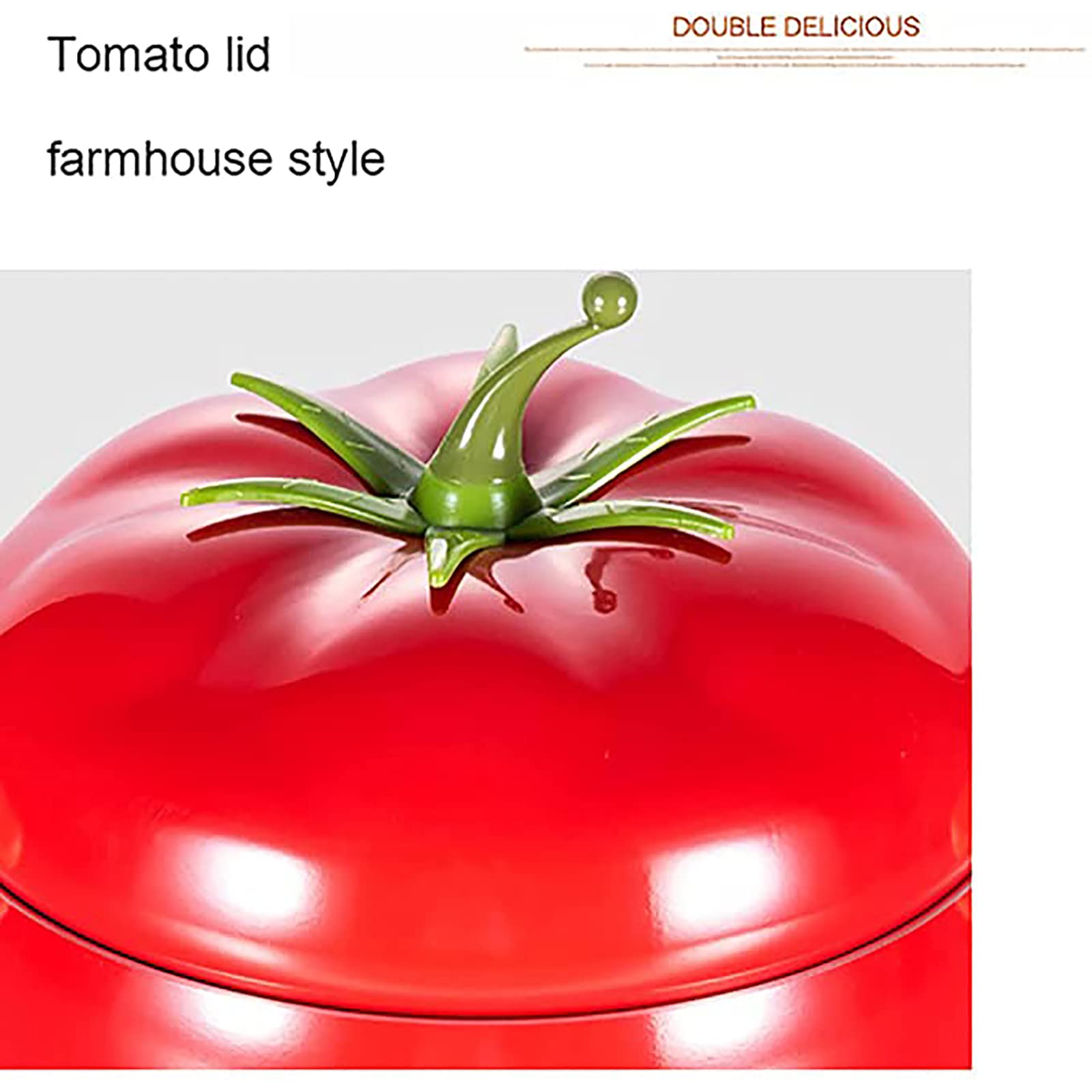 Enamel Cast Iron Stock Pot,Nonstick Soup Pot Pasta Can,Cute Vegetable Shape,Multifunction Cooking Pot with Handles