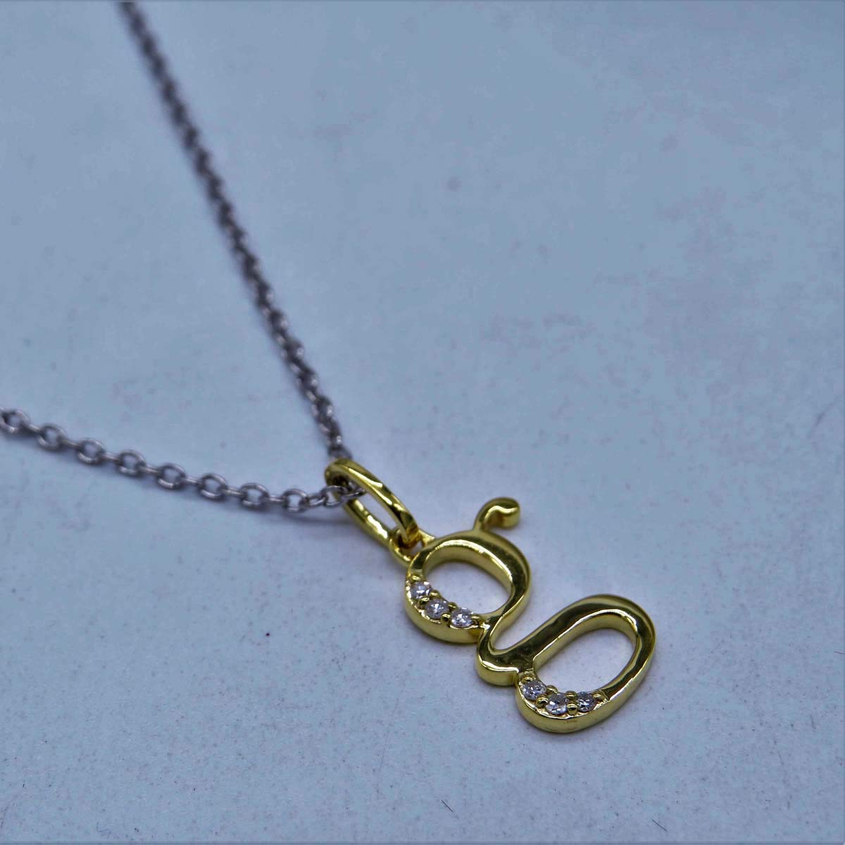 Dazzlingrock Collection 0.05 Carat (ctw) 10K Diamond Lowercase Letter 'g' Initial Pendant, Yellow Gold