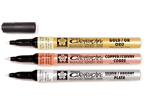 SAKURA Pen-touch Calligraphy Pen Fine Gold