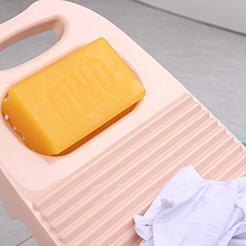 Jocyshop Plastic Washboard Laundry Board, Household Hand Washing Board for Laundry, Washboard for Hand Washing Clothes, Washboard for Laundry, Pink, 17.7 x 7.8 inches