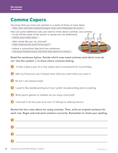 Scholastic Success with Writing Grade 4 Workbook