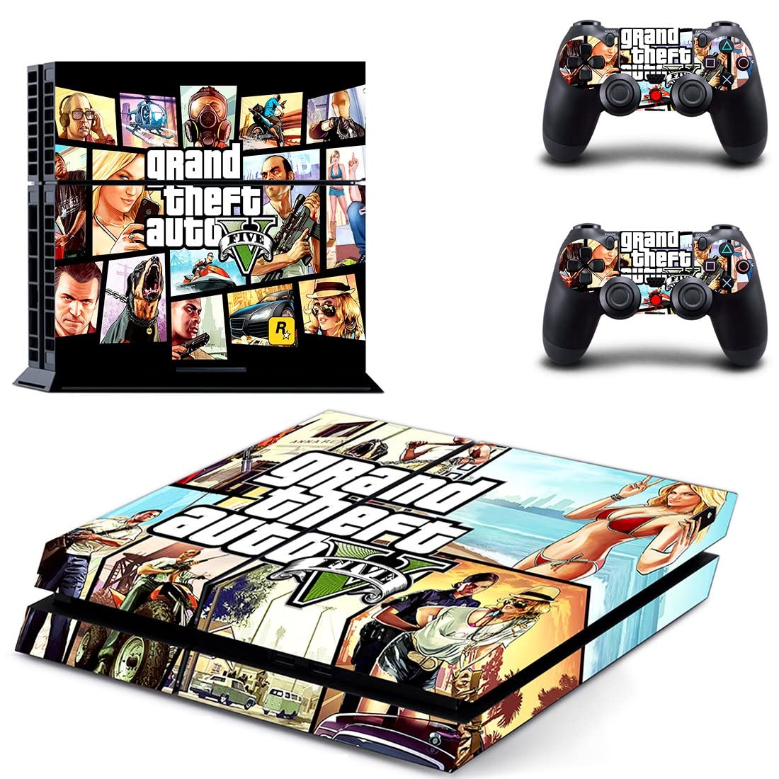 For PS5 DIGITAL - Game Grand GTA Theft And Auto PS4 or PS5 Skin Sticker For PlayStation 4 or 5 Console And Controllers Decal Vinyl DUC-5325