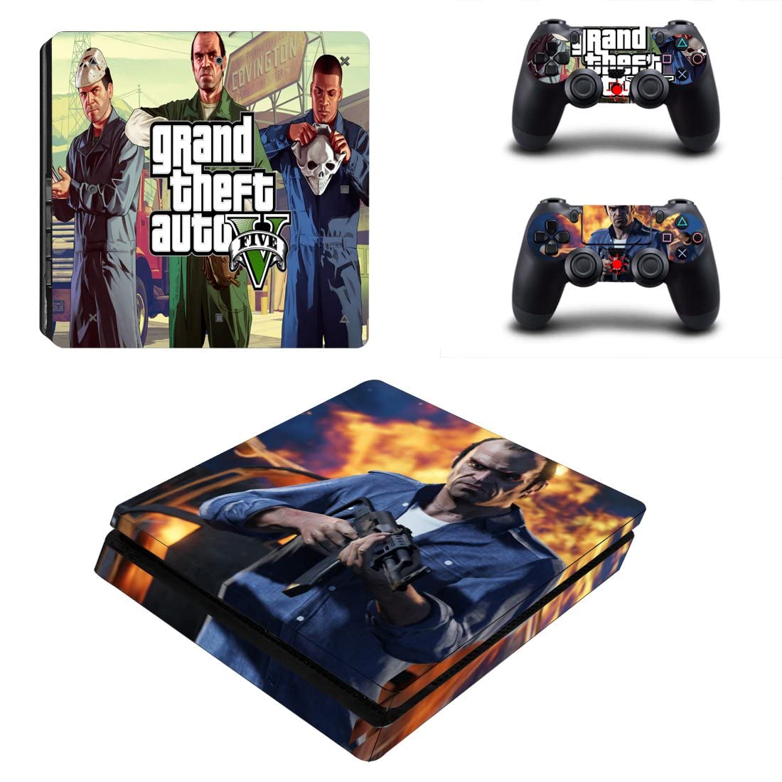 For PS5 DIGITAL - Game Grand GTA Theft And Auto PS4 or PS5 Skin Sticker For PlayStation 4 or 5 Console And Controllers Decal Vinyl DUC-5817