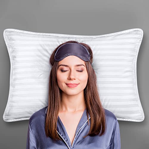 Utopia Bedding Bed Pillows for Sleeping Queen Size (White), Set of 2, Cooling Hotel Quality, for Back, Stomach or Side Sleepers