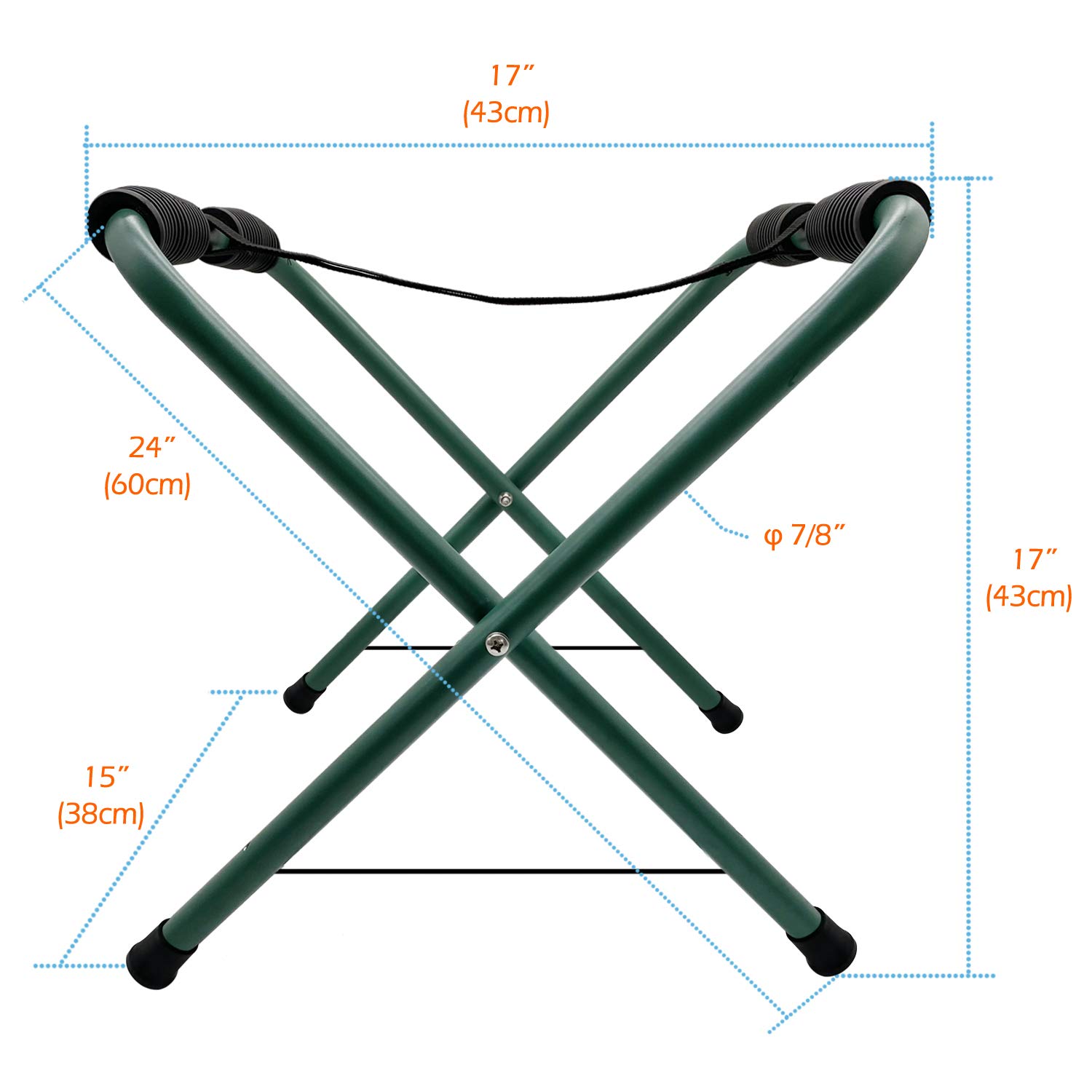 Codinter Kayak Stand, Aluminum Standing Rack for Canoe Boat Surfboard Indoor Outdoor Portable Storage - 17 Inch