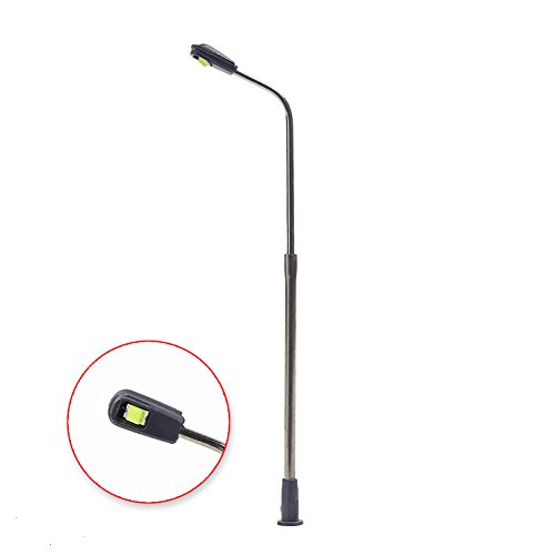 LQS06WM 10pcs Model Railway Train Lamp Post Street Warm White Lights N Scale LEDs New